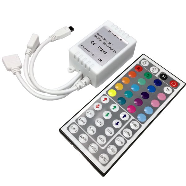 CONTROLADOR PARA TIRA RGBW Y MANDO | GREEN LED